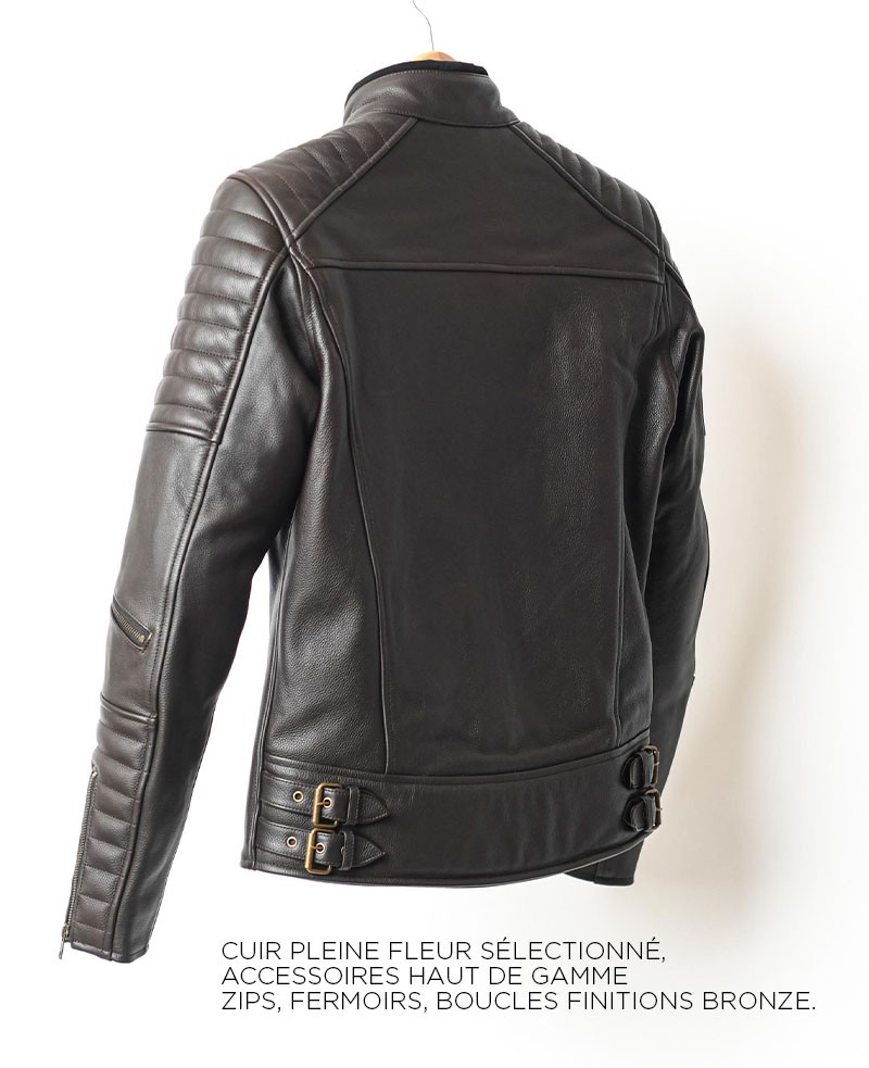 Moka leather jacket Arsouille